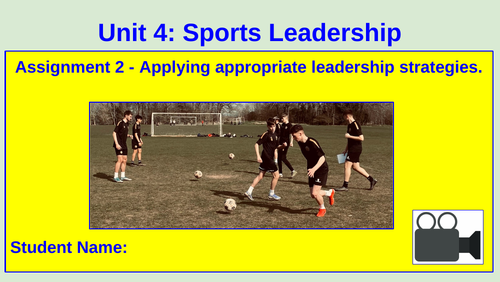 UNIT 4 – Sports Leadership | Teaching Resources