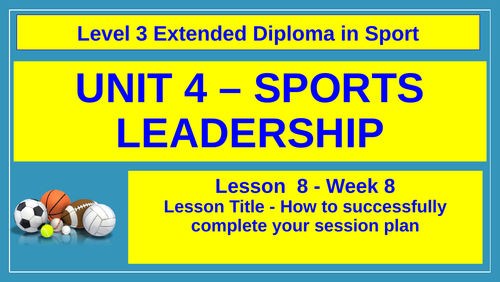 UNIT 4 – Sports Leadership | Teaching Resources