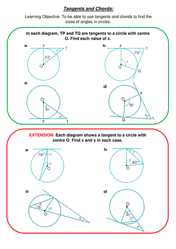 Circle Theorems (Including Full Proofs) Two Lessons minimum | Teaching ...
