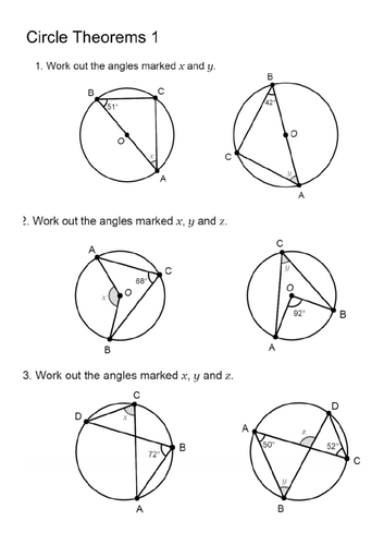 Circle Theorems (Including Full Proofs) Two Lessons minimum | Teaching ...