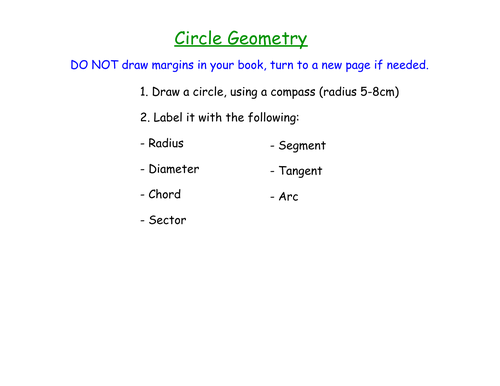 Circle Theorems Including Full Proofs Two Lessons Minimum Teaching