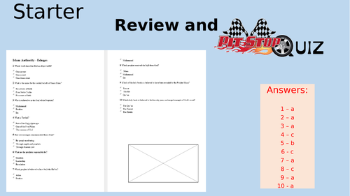 GCSE (Islam) al-qadr / predestination - lesson 15 | Teaching Resources
