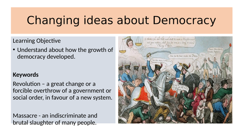 Chapter 1: Lesson 3 - Changing ideas about Democracy | Teaching Resources