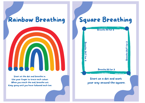 Breathing Techniques Cards - Set of 6 | Teaching Resources