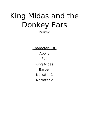 Roman Myth Playscripts | Teaching Resources