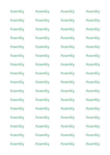Teacher Planning Labels - Assembly | Teaching Resources