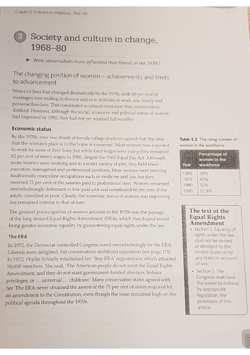 USA Theme 3: Lesson 5 - The Feminist Movement | Teaching Resources