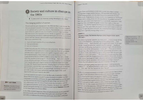 USA Theme 3: Lesson 5 - The Feminist Movement | Teaching Resources