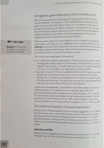 USA Theme 3: Lesson 6 - How much was society affected by immigration ...