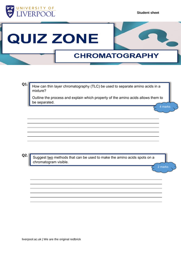 A level Chromatography lesson pack | Teaching Resources