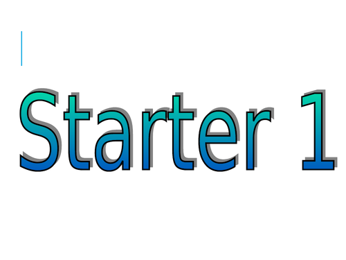 KS3 Maths - 30 Maths Starters power point | Teaching Resources