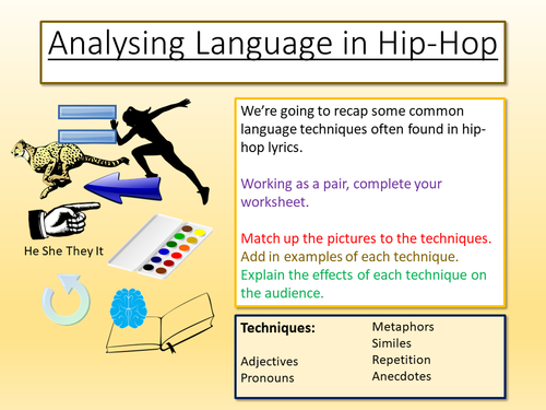 Hip Hop English Language Devices | Teaching Resources