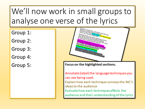 Hip Hop English Language Devices | Teaching Resources