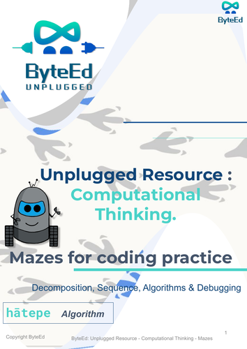Byteed Grid Mazes For Coding And Computational Thinking Teaching Resources