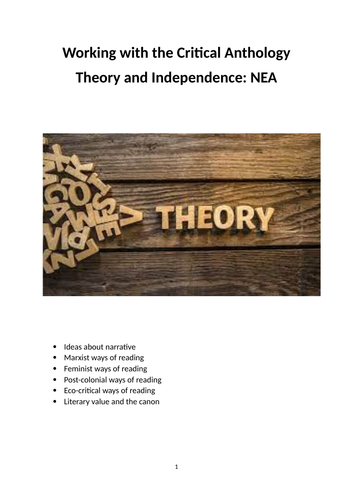 AQA Critical Anthology for English Literature B (NEA) | Teaching Resources AQA Critical Anthology for English Literature B (NEA) | Teaching Resources