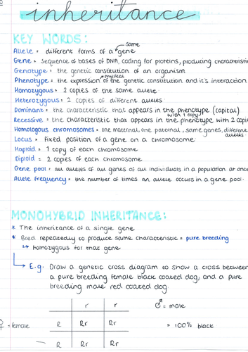 AQA A Level Biology Topic 7 Notes | Teaching Resources