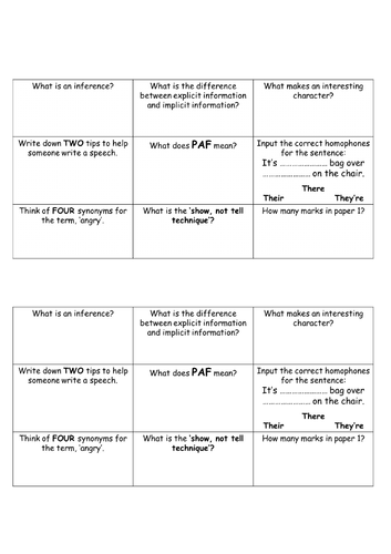 GCSE English Language: Evaluation Skills and Exam Style Questions ...