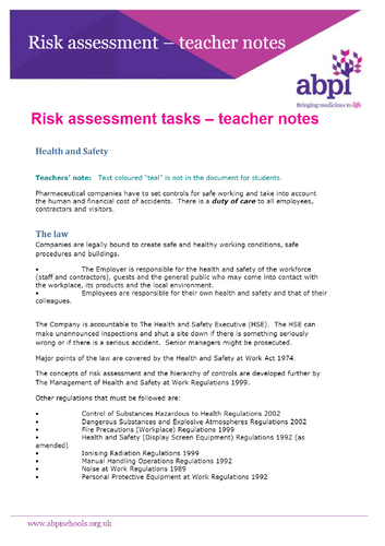 Btec Level 3 Applied Science Unit 4 Learning Aim A Teaching Resources