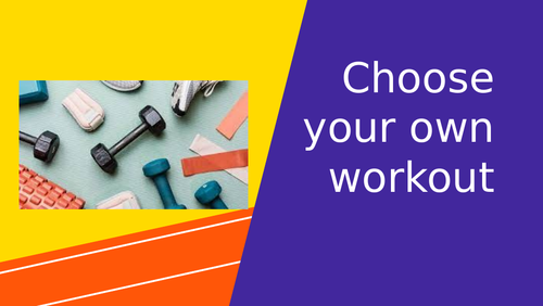 Choose Your Own Workout | Teaching Resources