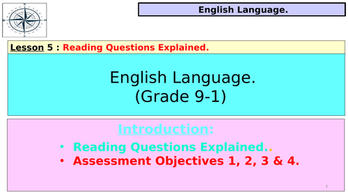 Lesson 5 : Reading Questions Explained. | Teaching Resources
