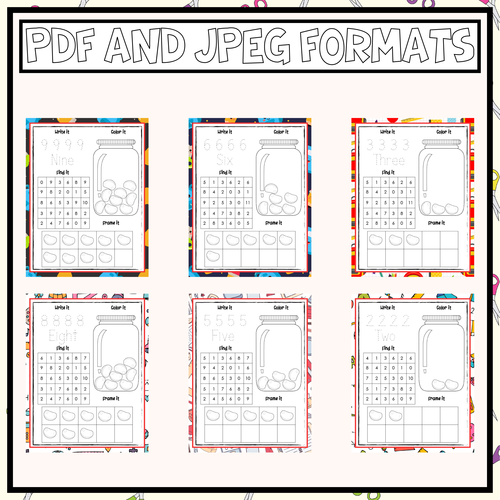 free Trace-Count and Color first Back to School week Worksheets for ...