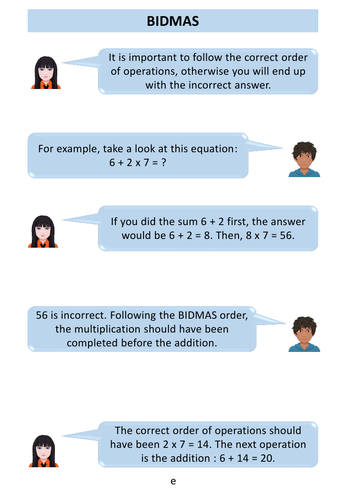 Level 1 Functional Skills Maths - Order of Operations (BIDMAS) Workbook ...