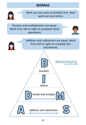 Level 1 Functional Skills Maths - Order of Operations (BIDMAS) Workbook | Teaching Resources