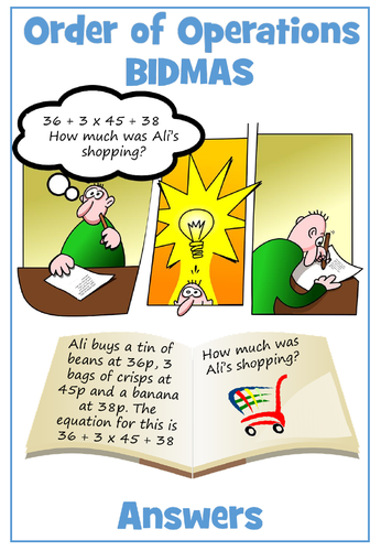 Level 1 Functional Skills Maths - Order of Operations (BIDMAS) Workbook ...