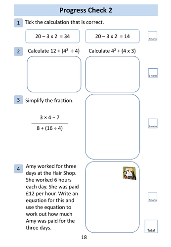 Level 1 Functional Skills Maths - Order of Operations (BIDMAS) Workbook ...