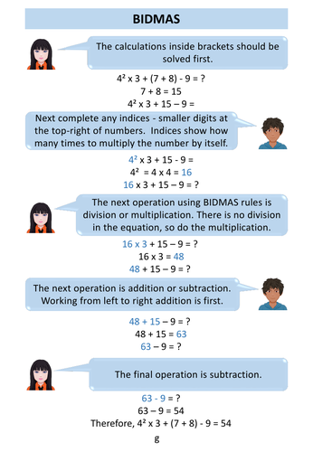 Level 1 Functional Skills Maths - Order of Operations (BIDMAS) Workbook ...
