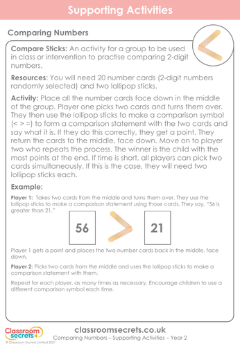 Comparing numbers year 2 | Teaching Resources Comparing numbers year 2 | Teaching Resources