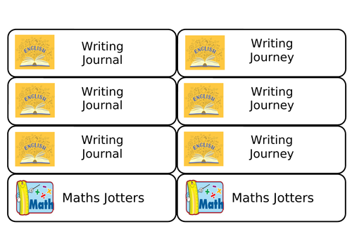 Book Tray Labels | Teaching Resources