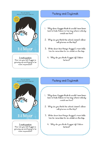 Wonder Reading Unit Planning | Teaching Resources