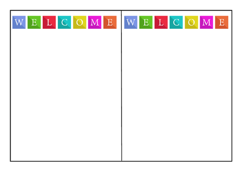 Welcome to School Acrostic Poem | Teaching Resources