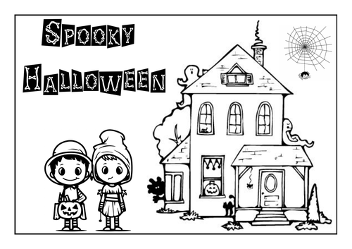 6 Spooky Halloween Colouring Sheets | Teaching Resources