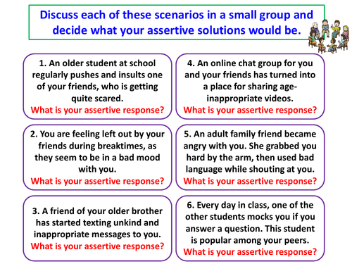 Year 6 PSHE & Citizenship Lesson - Being Assertive | Teaching Resources