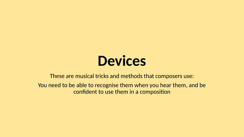 GCSE Eduqas Music - AoS 1 - Forms and Devices | Teaching Resources