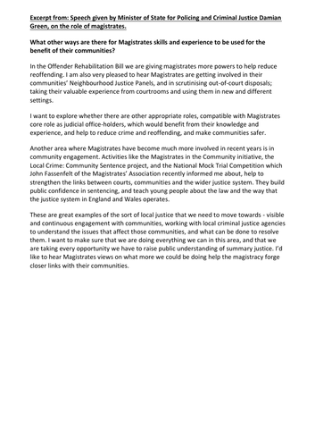 Introduction to the criminal courts and lay magistrates | Teaching ...