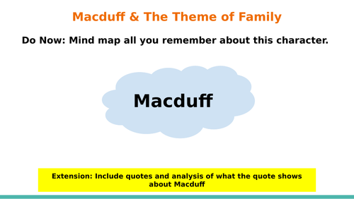 Macduff and Family - Revision Lesson | Teaching Resources
