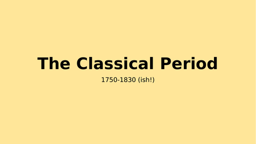KS3 Music - Eras of Classical Music | Teaching Resources