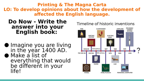 History of the English Language | Teaching Resources