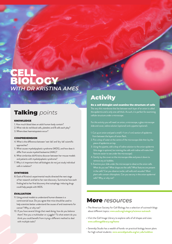 What happens when our blood production system fails? | Teaching Resources