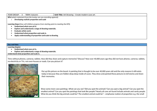 Art Proportion and Scale drawing unit of work | Teaching Resources
