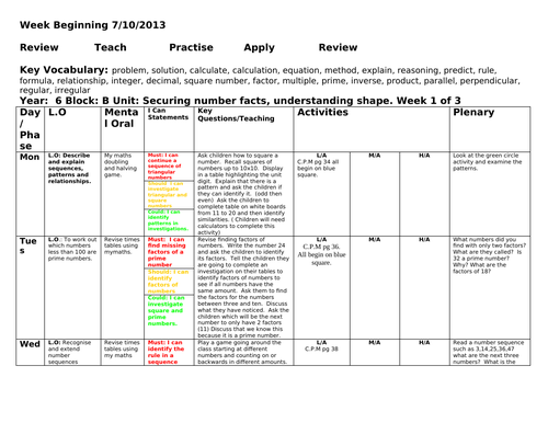Back to School Year 5 Autumn Term Mathematics 4 Groups | Teaching Resources