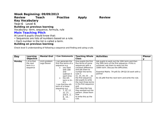 Back to School Year 5 Autumn Term Mathematics 4 Groups | Teaching Resources