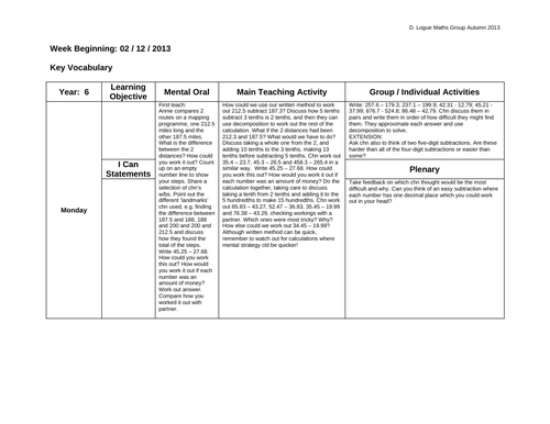 Back to School Year 5 Autumn Term Mathematics 4 Groups | Teaching Resources