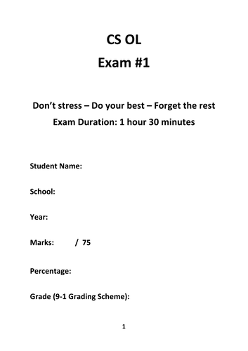 Cs Igcse Gcse Exam Prep Data Representation Communication