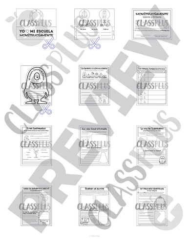 Regreso a la Escuela Actividades, Primera Semana de Escuela Tema ...