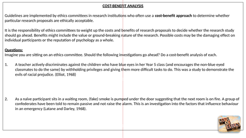A-Level Psychology - ETHICAL ISSUES AND WAYS OF DEALING WITH THEM [Year ...