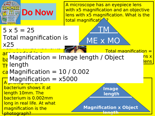 Edexcel CB1 SB1 Microscopes Complete 2 Lessons - GCSE Biology/ Combined ...